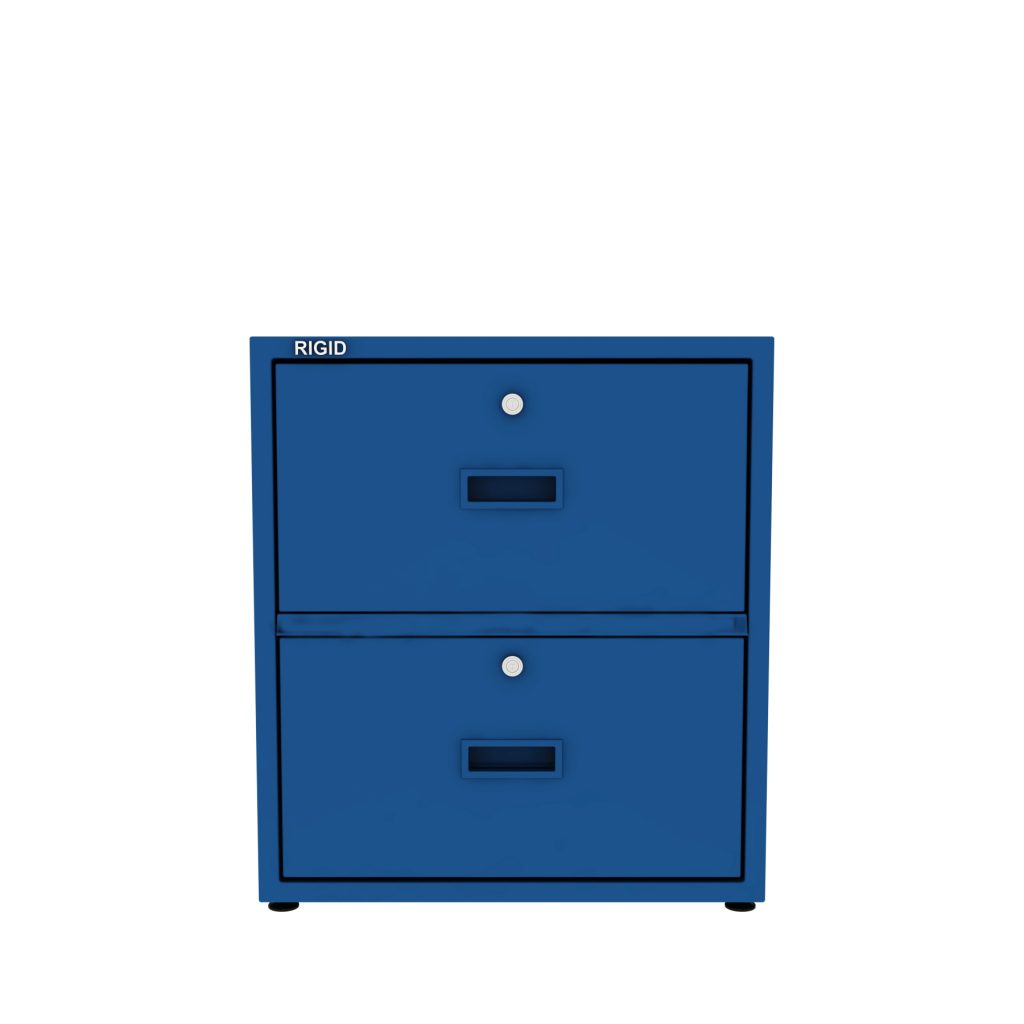 Steel 2 drawers Storage Cabinet - Rigidindustries