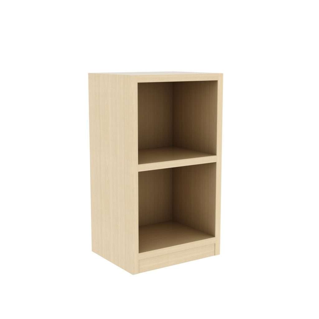 Wooden 2-Tier Open Book Shelf Cabinet - Rigidindustries