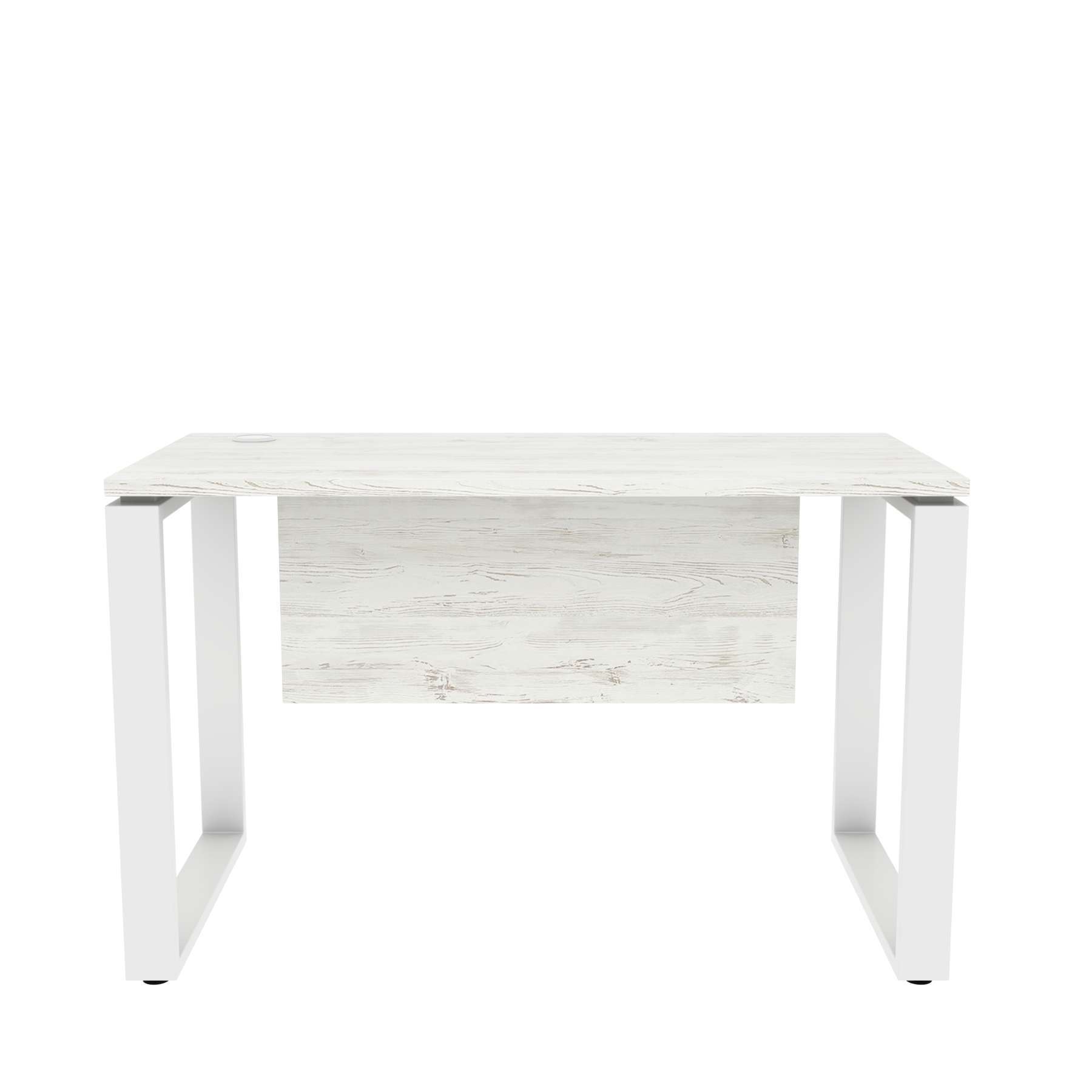 Steel Single Seater Workstation Desk with Wooden Top - Rigidindustries