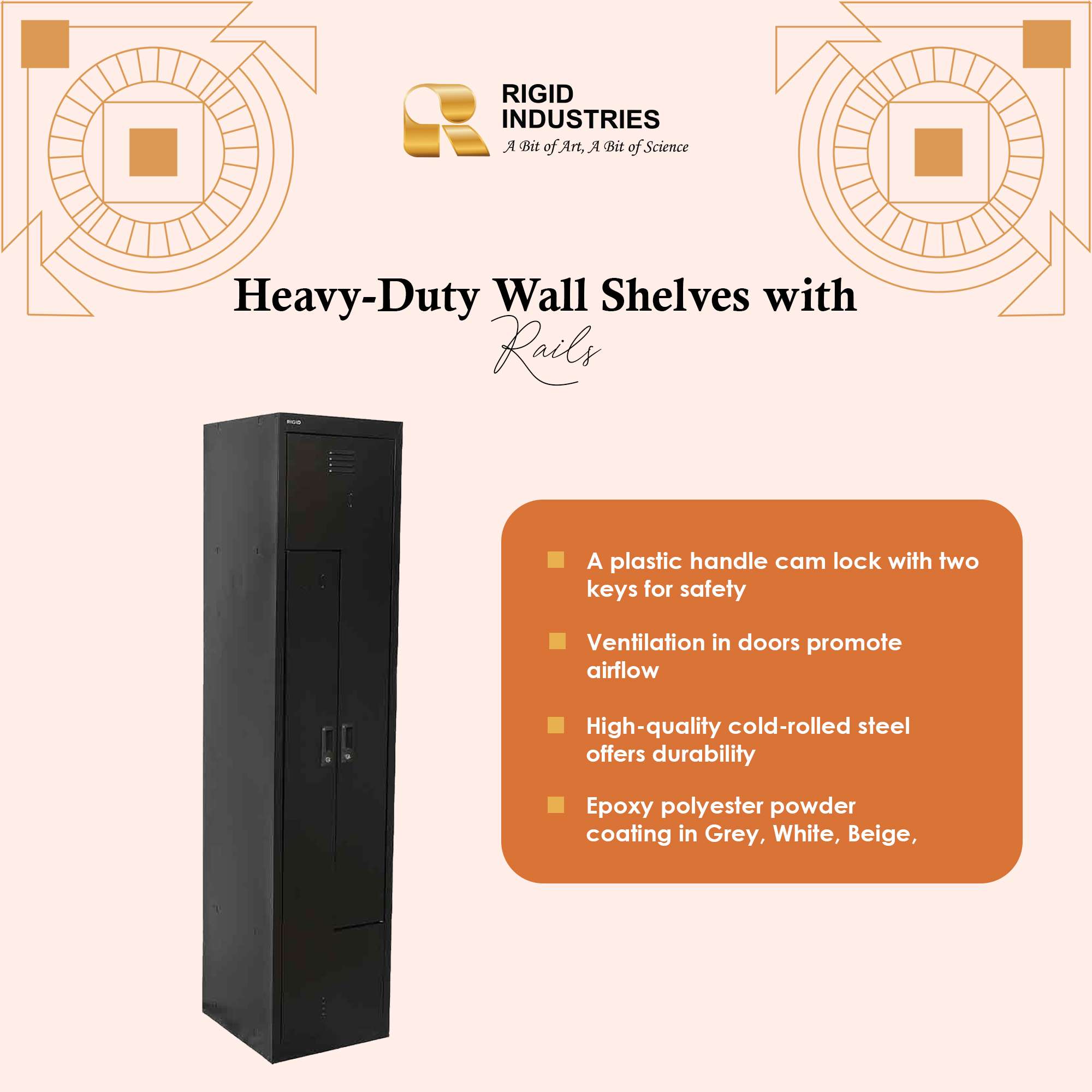 Steel L-Shape Locker - Rigidindustries