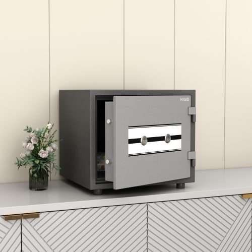Fire Resistant Steel Safe with Dual Key Lock, 40Kg - Rigidindustries