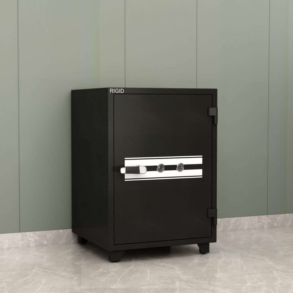 Fire Resistant Steel Safe with Dual Key Lock, 100Kg - Rigidindustries