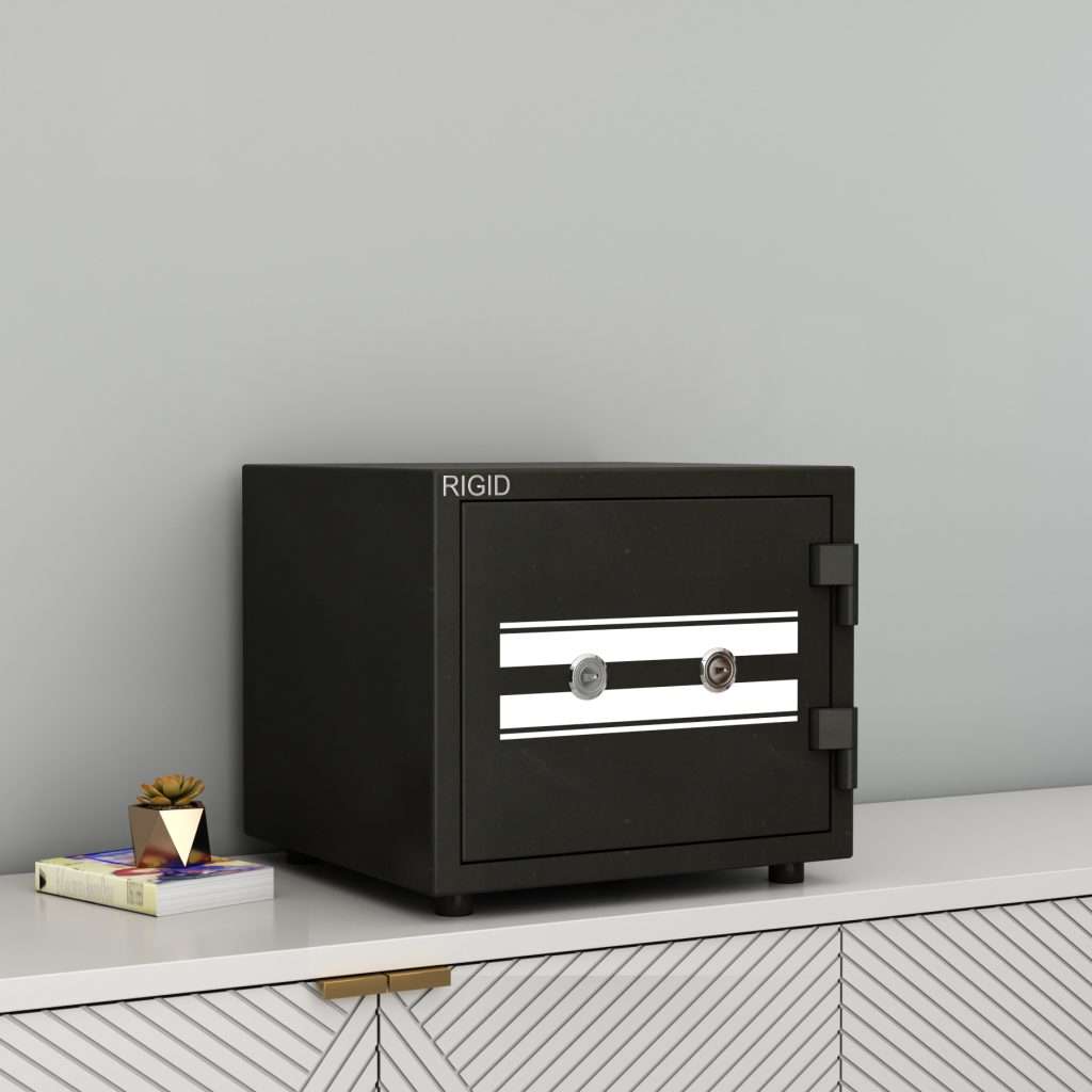 Fire Resistant Steel Safe with Dual Key Lock, 40Kg - Rigidindustries