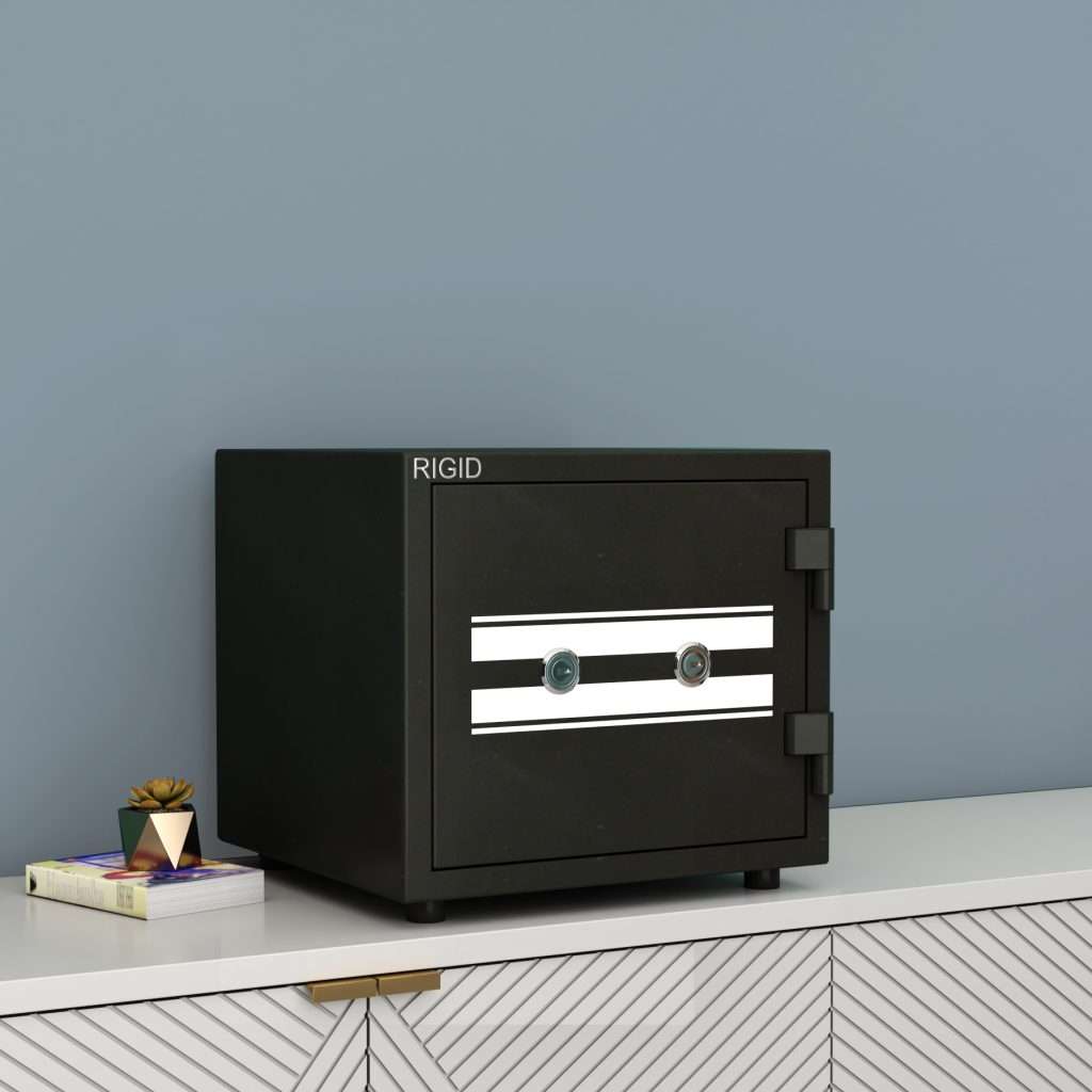 Fire Resistant Steel Safe with Dual Key Lock, 50Kg - Rigidindustries