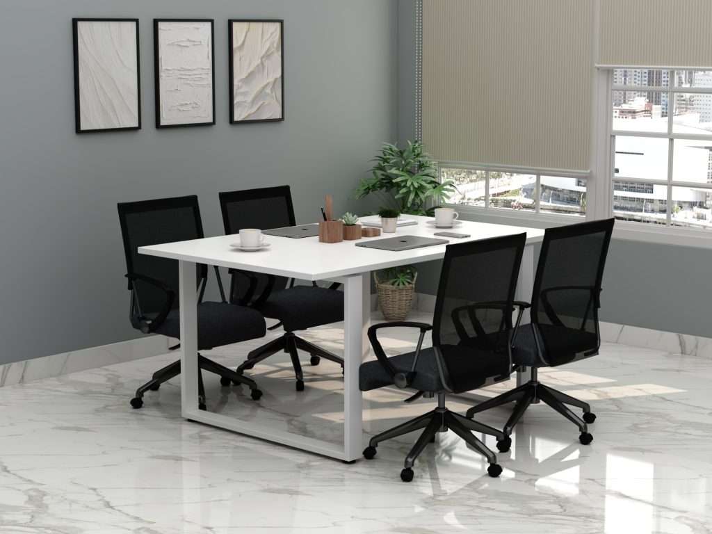 Steel Conference Table with Melamine FinishTop - Rigidindustries