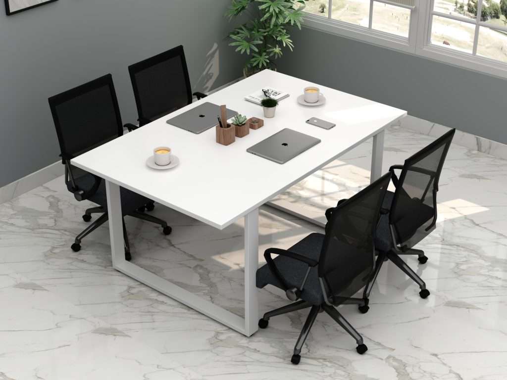 Steel Conference Table with Melamine FinishTop - Rigidindustries